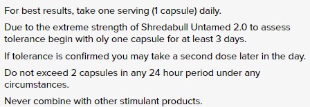 Shredabull Untamed - Project AD - Fat Burner - MyCore Supplements